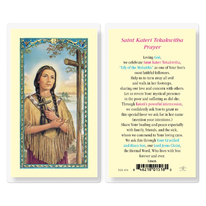 Saint Kateri Tekakwitha Prayer Holy Card – Catholic Book & Gift Store