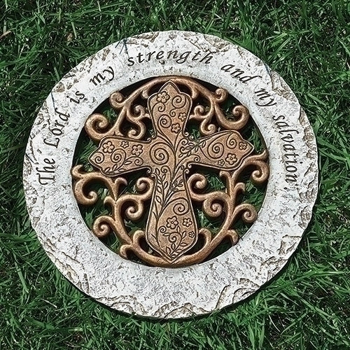 Bronze Cross Stepping Garden Stone – Catholic Book & Gift Store