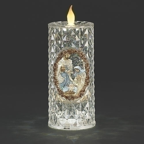 Lighted Swirl LED Candle with Holy Family – Catholic Book & Gift Store