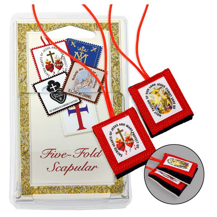 Five Fold Wool Scapular Boxed – Catholic Book & Gift Store