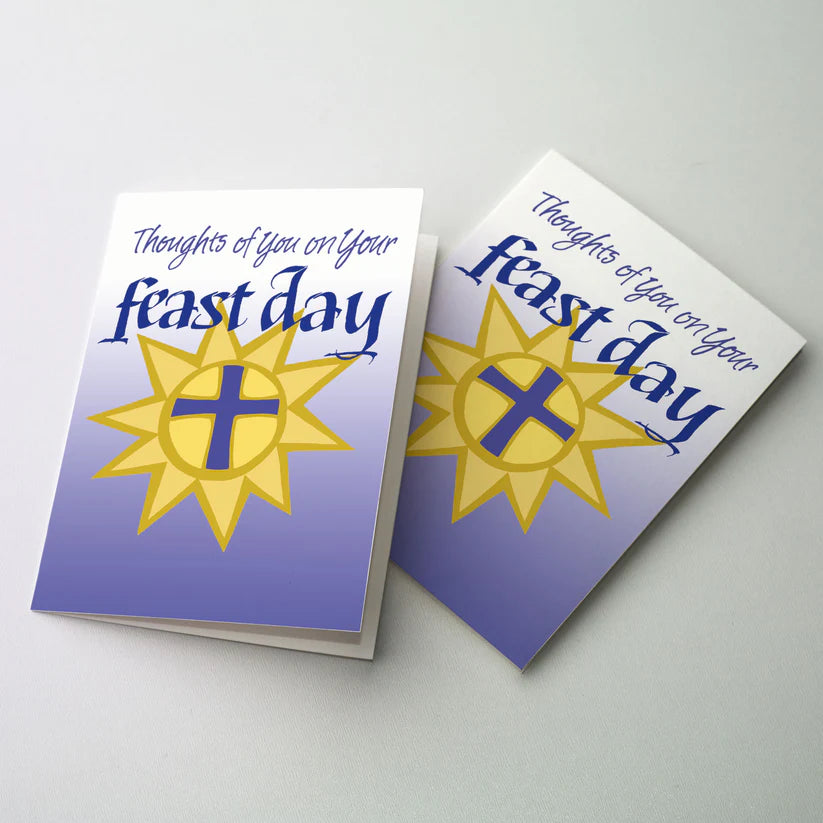 Thoughts of you on your Feast Day Card – Catholic Book & Gift Store