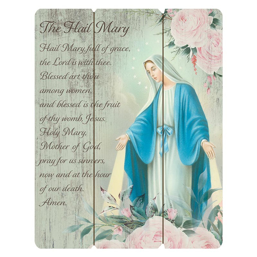 Wood Pallet Sign - Hail Mary – Catholic Book & Gift Store