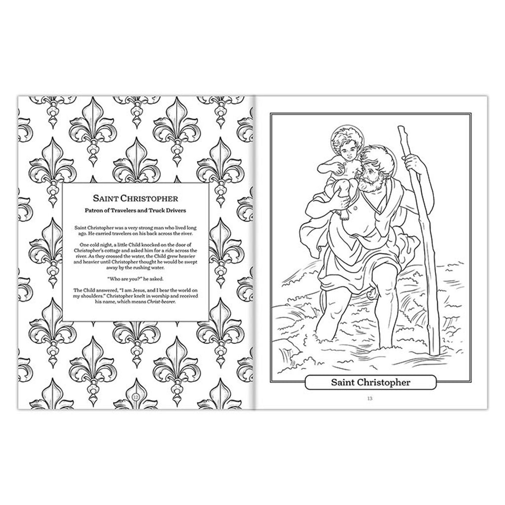 Michael Adams Best Loved Saints Coloring Book – Catholic Book & Gift Store