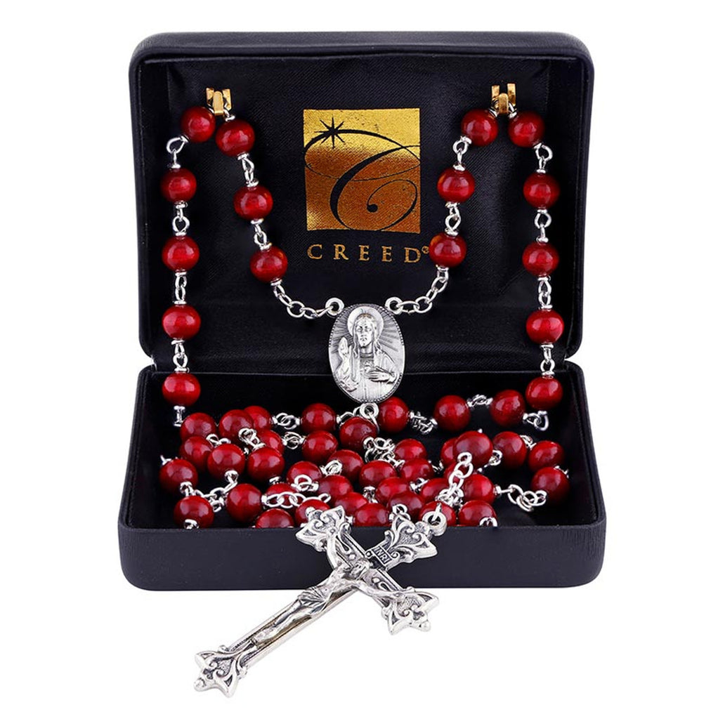 Rose Wood Lock-Link Rosary – Catholic Book & Gift Store