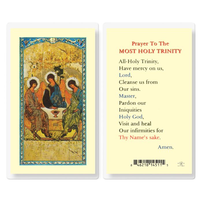 Prayer to the Most Holy Trinity Prayer Card – Catholic Book & Gift Store