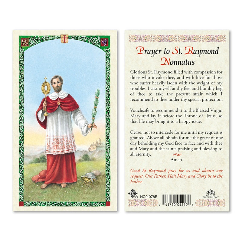 Saint Raymond Nonnatus Prayer Card – Catholic Book & Gift Store