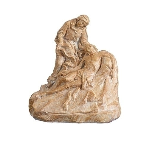 8"H LA PIETA CARVED FINISH FIGURE – Catholic Book & Gift Store